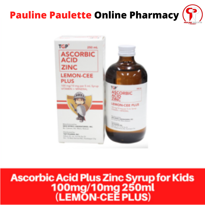 LEMON CEE PLUS Ascorbic Acid + Zinc 250ml syrup bottle | Lazada PH