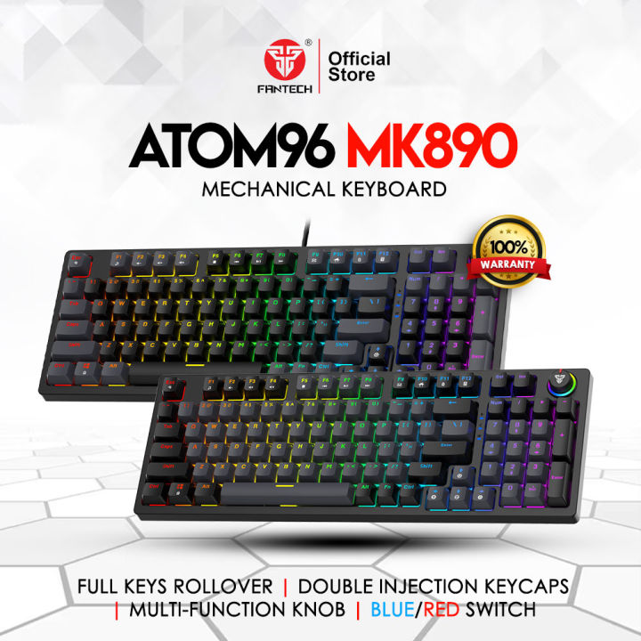 Fantech Atom96 MK890 Mechanical Gaming Keyboard with Full Keys Anti-Ghosting | Lazada PH