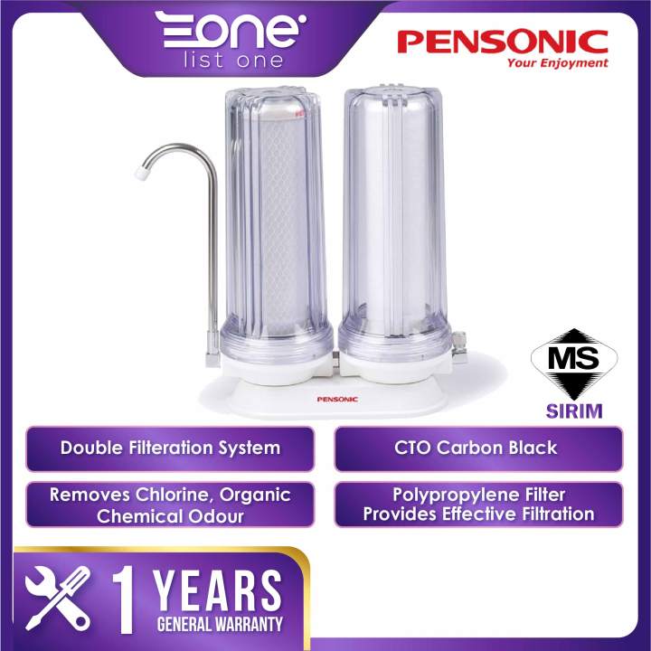 Pensonic Double Filtration Water Purifier PP-123 | Cartridge Combo PP ...
