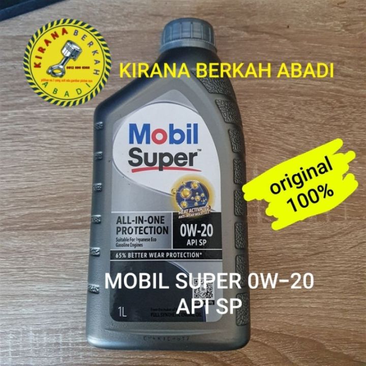 MOBIL SUPER 0W-20 API SP KEMASAN 1 LITER | Lazada Indonesia