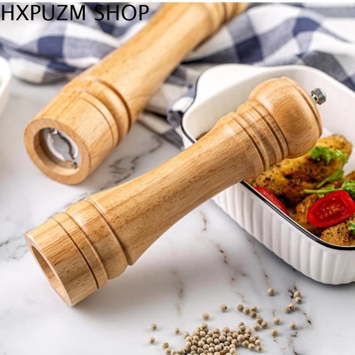 HXPUZM 5/8/10 Inch Pepper Grinding Bottle Ceramic Grinding Core Oak ...