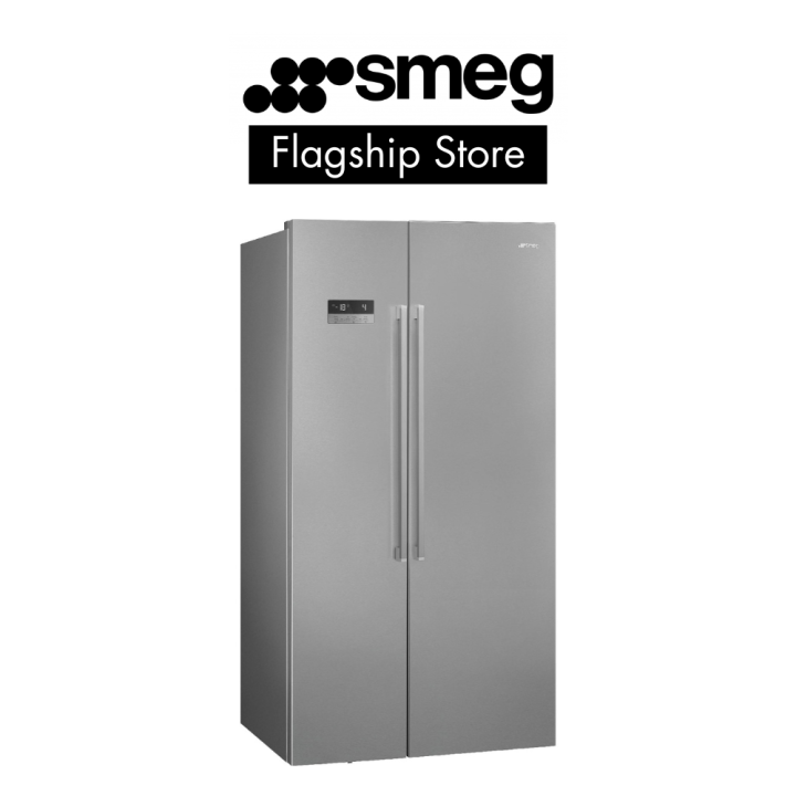 SMEG Side-by-Side Fridge, Classic Aesthetic SBS63XNSG with 2 Years ...