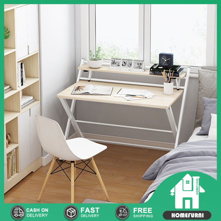 HomeFurni Folding Computer Desk Portable Student Writing Table Small ...