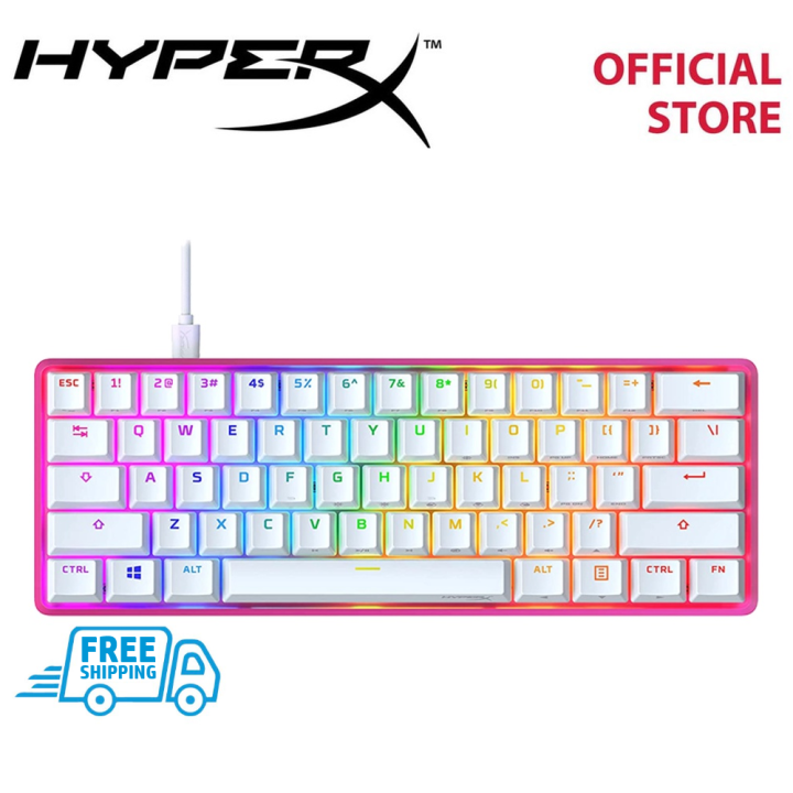 HyperX Alloy Origins Wired RGB Aqua/Pink/Black Mechanical Gaming ...
