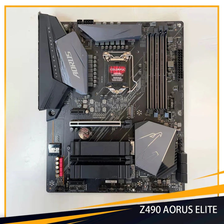 NEW Z490 AORUS ELITE For Gigabyte Z490 LGA 1200 DDR4 PCI-E 4.0 128GB ...