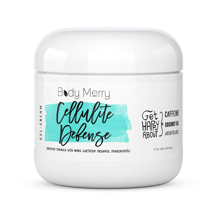 Body Merry Cellulite Defense Gel-Cream w/ Natural Caffeine + Coconut ...