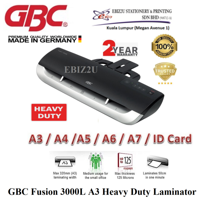 GBC Fusion 3000L A3 Heavy Duty Laminator (A3 Laminator, laminate ...