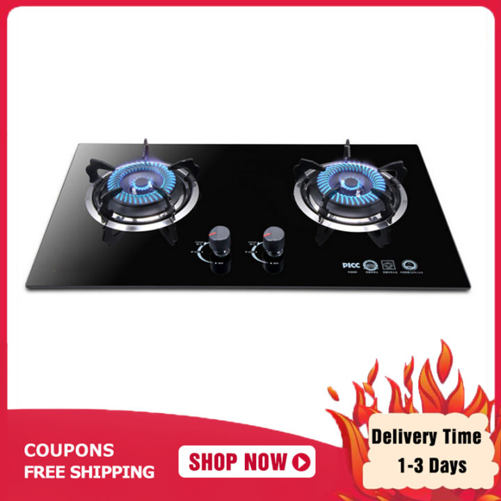 Gas Stove Dual Stove Household Gas Stove Recessed Desktop Dual Use LPG ...