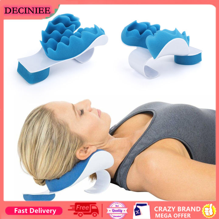 DECINIEE Neck Support Tension Reliever Neck Shoulder Blue Sponge ...