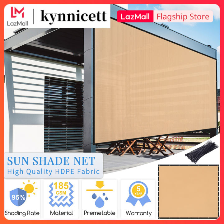 【5 Years Warranty】Sun Shade Net Beige Awning Mesh Canopy High Quality ...