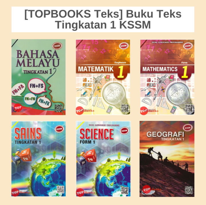 [TOPBOOKS Teks] Buku Teks Tingkatan 1 KSSM | Lazada