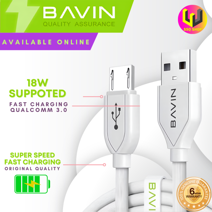BAVIN Fast Charging Data Cable for Mobile and Gadgets Support QC3 ...