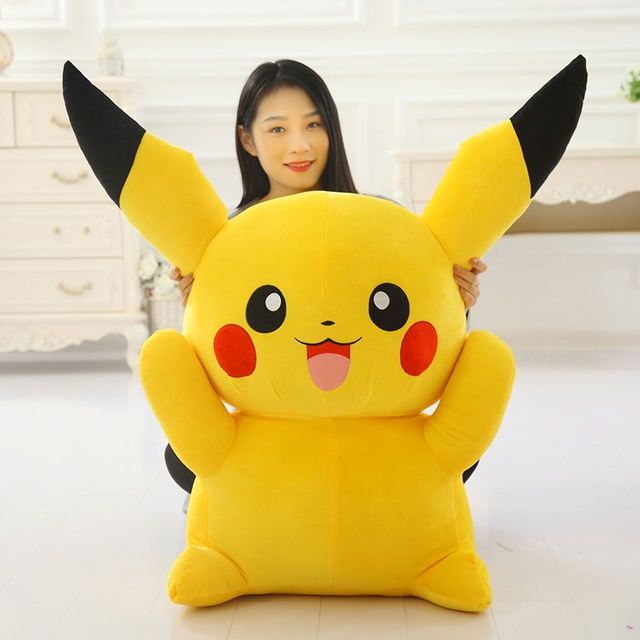 Big Mac Pikachu doll Pikachu plush toy pillow doll sleeping girl ...