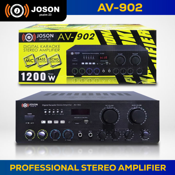 COD Joson AV-902 Professional Amplifier (2023 Model) | Lazada PH
