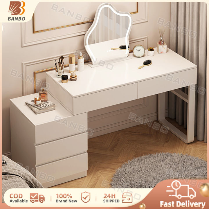Warranty 1 Year Dressing Table Bedroom European Style Vanity Table Minimalist Modern Dressing Table Organizer Integrated Small Table Multi Storage Closet High Quality Mdf Material Lazada Lazada PH