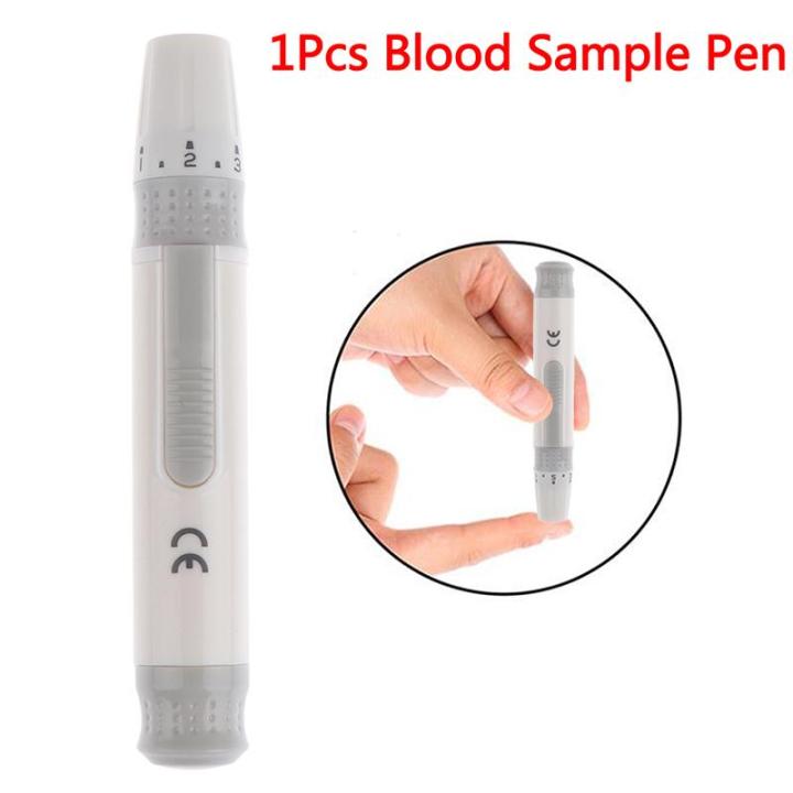 Ministar Lancet Pen Lancing Device Diabetics 5 Adjustable Depth Blood ...