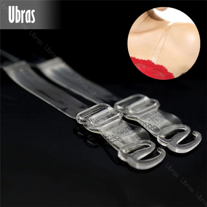 Transparent Shoulder Straps Invisible Non-slip Elastic Seamless Bra ...
