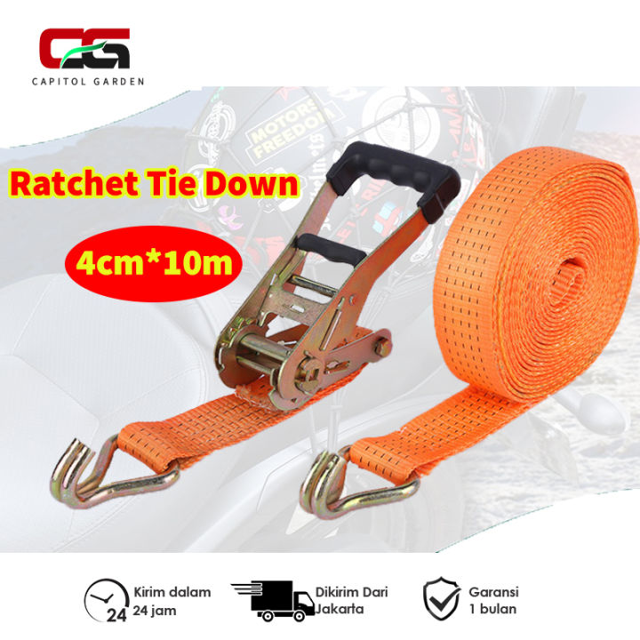 10Ton Tali Pengikat Barang Di Motor 10 Meters / Ratchet Tie Down Set ...