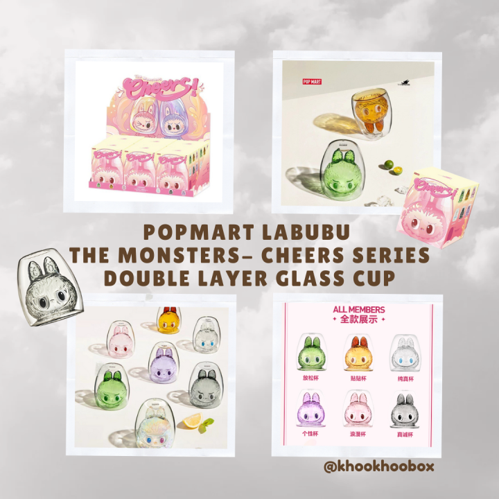 POPMART LABUBU THE MONSTER CHEERS series double glass blind box ...