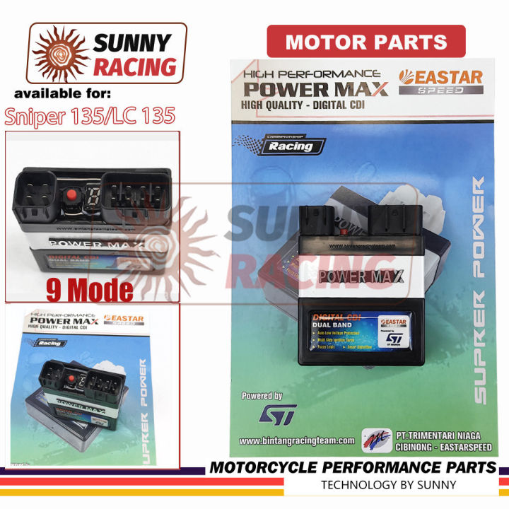 Plug & Play Sniper Mx 135 Mio Soulty Racing Cdi Unit PowerMax Carbon No ...