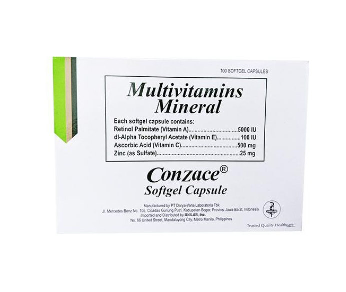 Conzace Multivitamins + Minerals (100's) | Adult vitamins | Lazada PH
