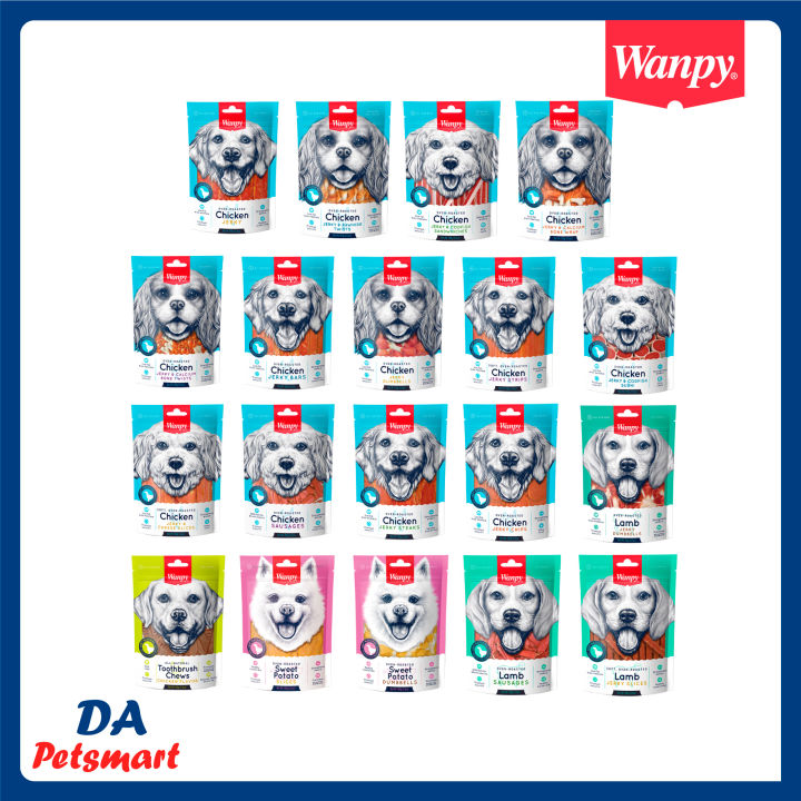 Wanpy Dog Treats Oven Roasted Cookies, Biscuits, Snacks 40gm / 100gm ...