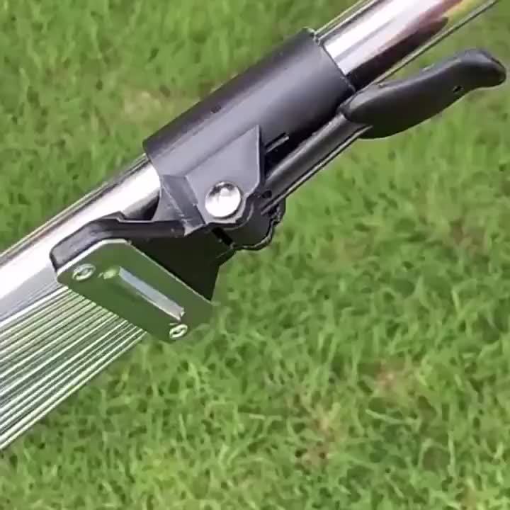 15-tooth wire rake leaf rake garden grass rake iron rake leaf rake ...