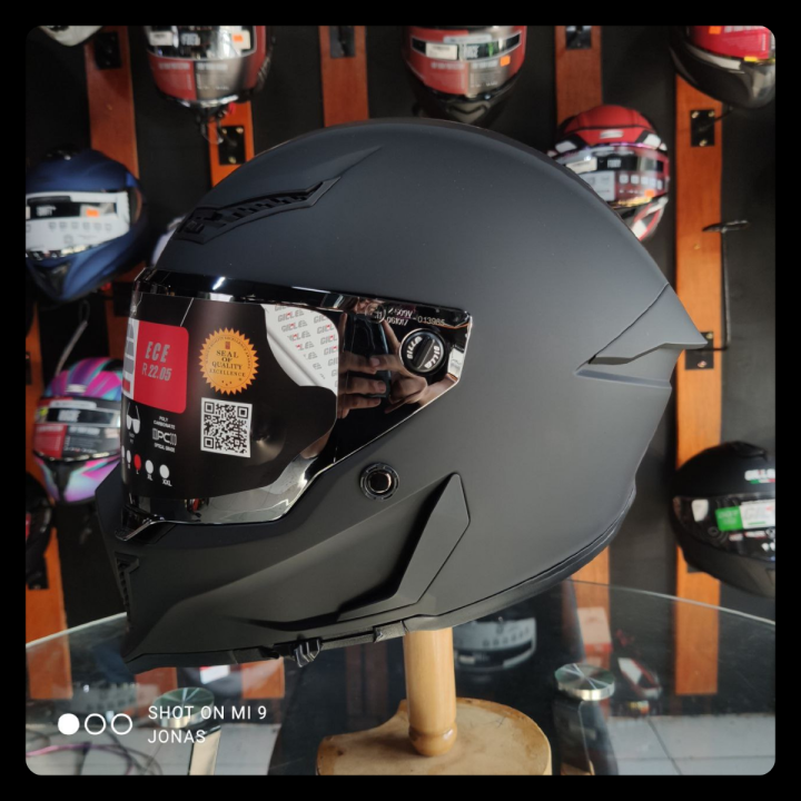 Gille astral solid plain color design fullface helmet intercom included ...