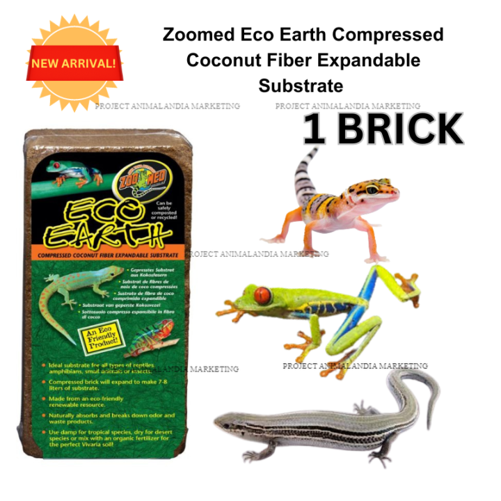 Zoomed Expandable Eco Earth SINGLE BRICK (1 Brick) 650g Coconut Fiber ...