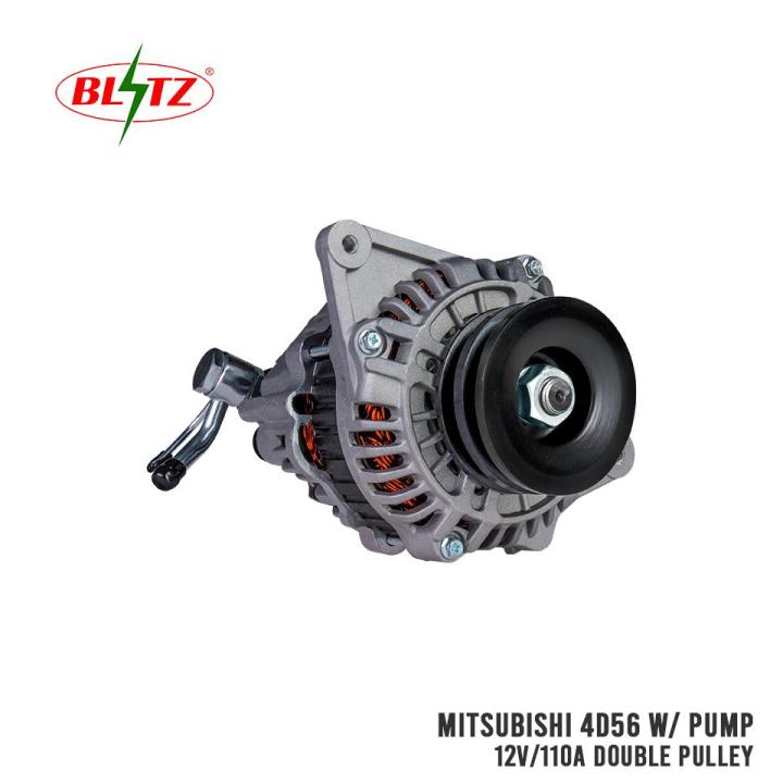 MITSUBISHI 4D56 ALTERNATOR ASSEMBLY WITH PUMP 12V / 110A DOUBLE PULLEY ...