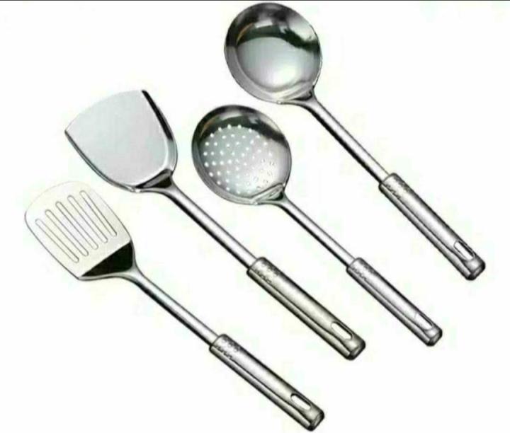 Alat set masak stainless / spatula besi | Lazada Indonesia
