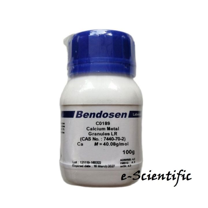 Calcium Metal granules LR, 100g, BENDOSEN | Lazada