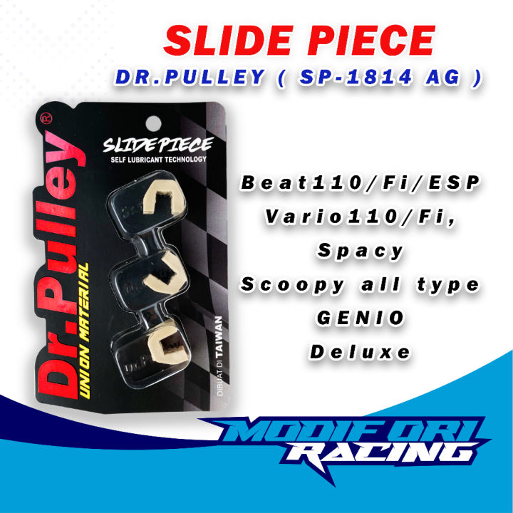 Piece slide Beat Slider Piece Dr Pulley Honda Genio Scoopy 2021 Beat FI Spacy Karet Rumah roller ...