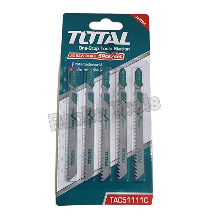ใบเลื่อยจิ๊กซอว์ ตัดไม้ TOTAL รุ่น TAC51111C /TJSBT111C(แพ็ค 5 ใบ ...