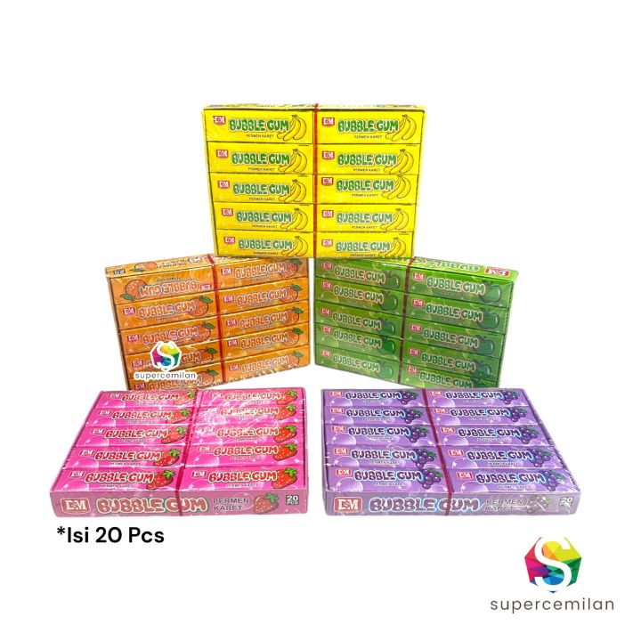 Bubble Gum Permen Karet Box (isi 20 Pcs) | Lazada Indonesia