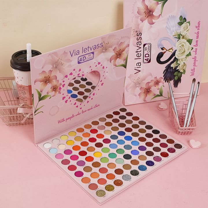 Vi.a Le.tv.aa.s Love People 4d 99 Colors EyeShadow Palette | Lazada