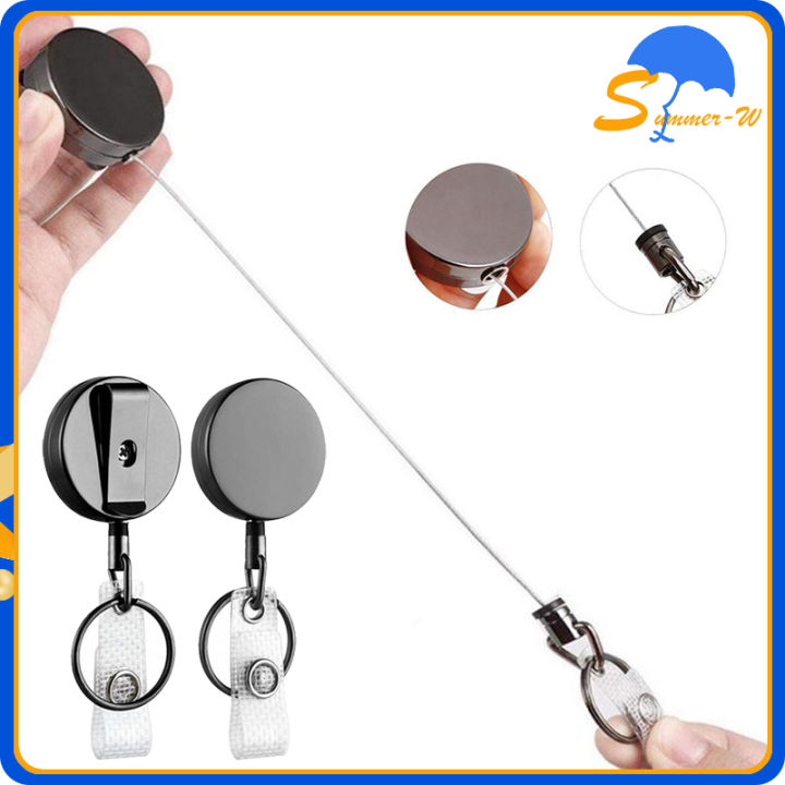 Gantungan Kunci Tali Retractable Keychain Paduan Carabiner Lanyard ...
