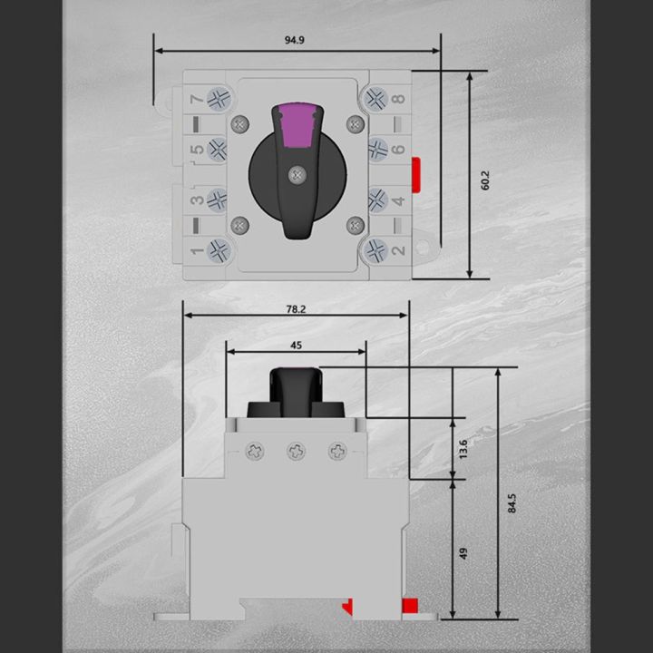 【BEUMK】 DC1000V Solar Disconnect Switch 32A Flame Retardant PC Housing ...