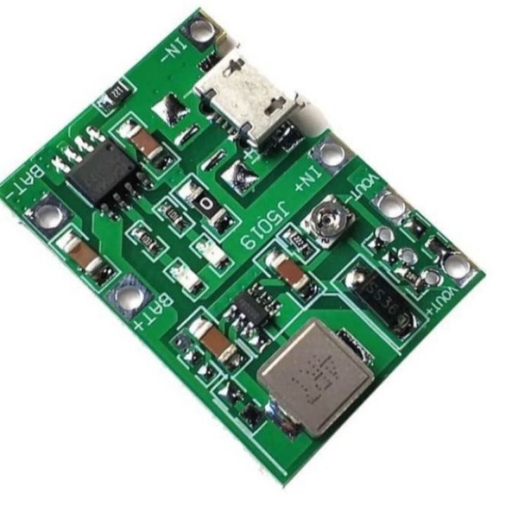 module charger 18650 tp4056 + module step up boost 3.7v 5v 9v 12v 2a ...