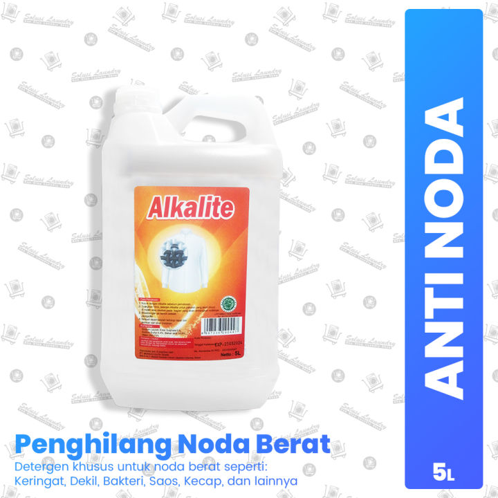 Alkalite detergen cair untuk cuci pakaian noda berat 5 liter | Lazada ...