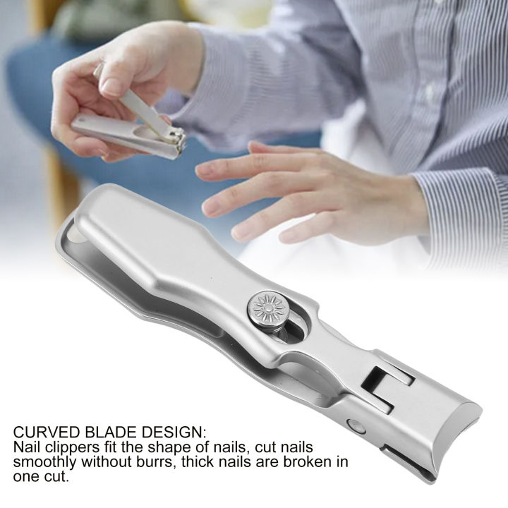 Stainless Steel Nail Clipper Wide Jar Openning Fingernail Toenail ...