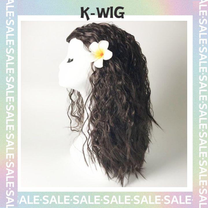 K WIG Ocean Adventure Princess Moana Wig MOANA Curly Hair cosplay Moana ...