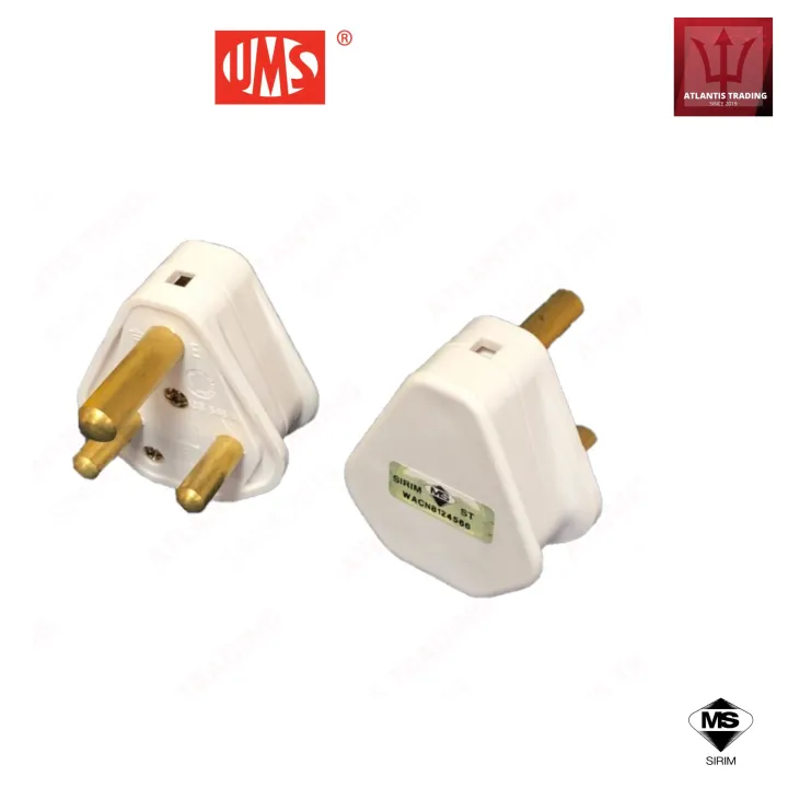 UMS 15A Plug Top / Round Pin Plug Sirim Approved 100% Original | Lazada