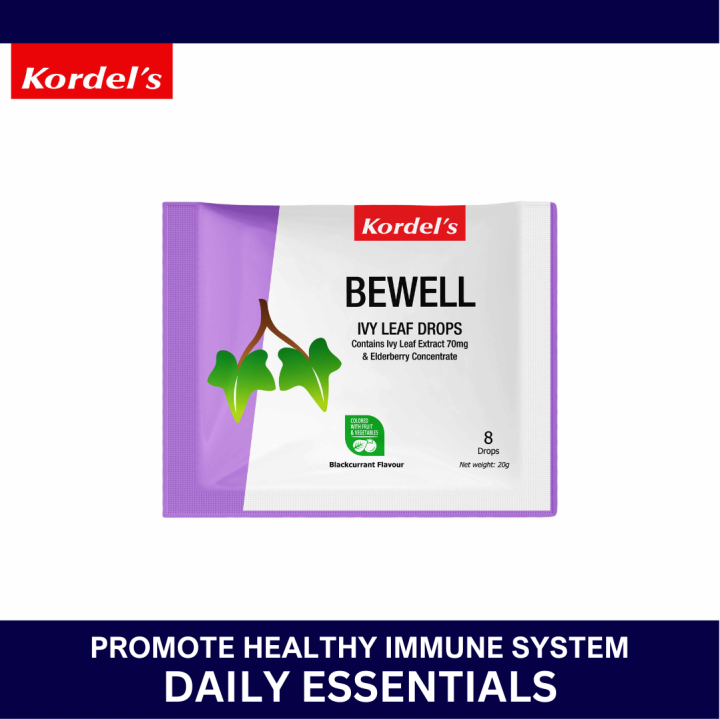 (Exp 2/26) Kordel's Bewell Ivy Leaf Drops 1 sachet to relieve dry ...