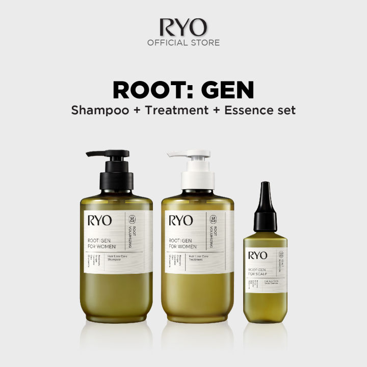 Ryo Root:Gen Shampoo + Treatment + Essence set | Lazada Singapore