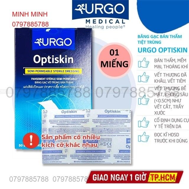 Băng Gạc Vô Trùng Bán Thấm Urgo Optiskin | Bảo Vệ Vết Thương Lớn Khỏi ...