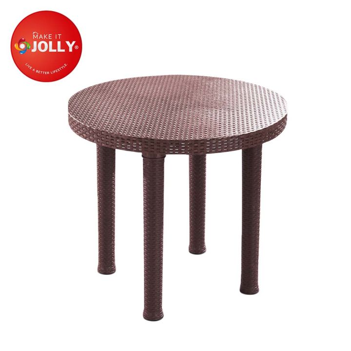 Jolly Plastic Coffee Table (Rattan Surface) | Lazada PH