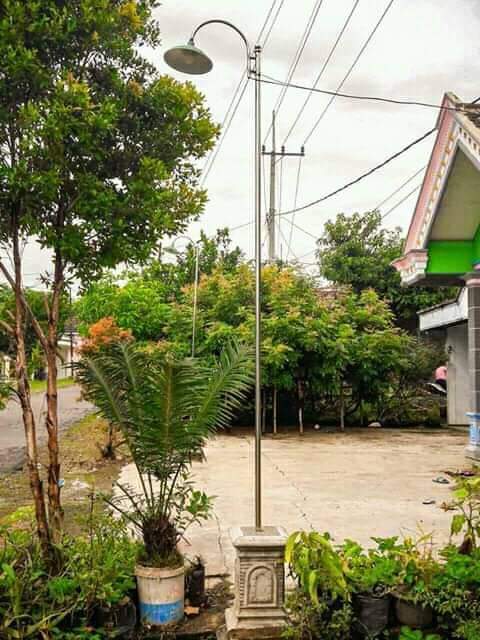 Tiang Lampu jalan pipa stainless 3 meter tiang lampu pju | Lazada Indonesia