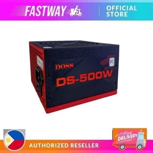 DOSS DS-500W 80+ ATX SWITCHING POWER SUPPLY W/BOX (BLACK) | Lazada PH