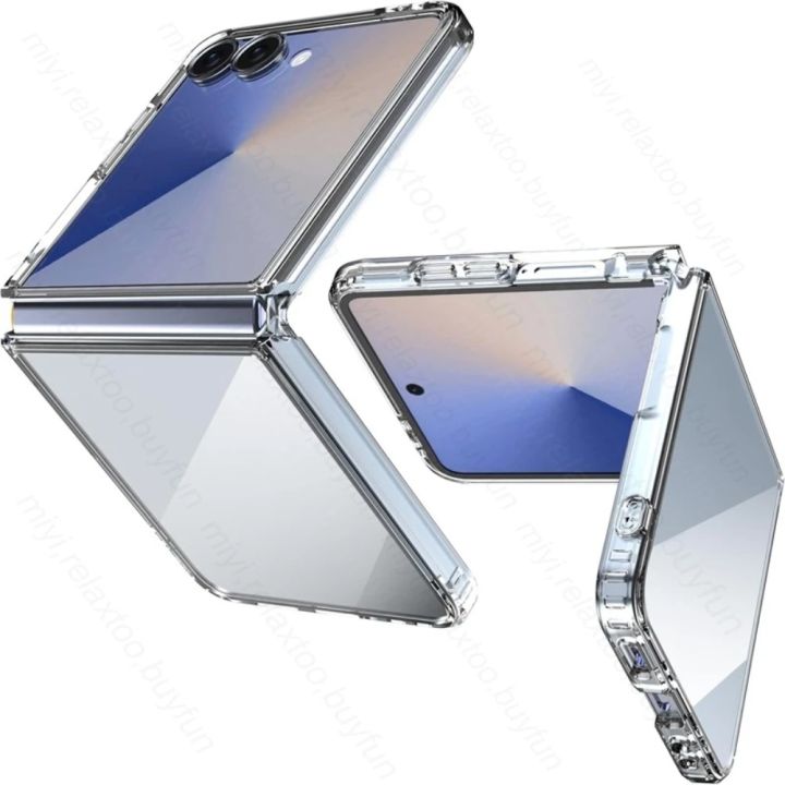 for Samung ZFlip 7 Case Ultra-thin Transparent Armor Shockproof Coque ...